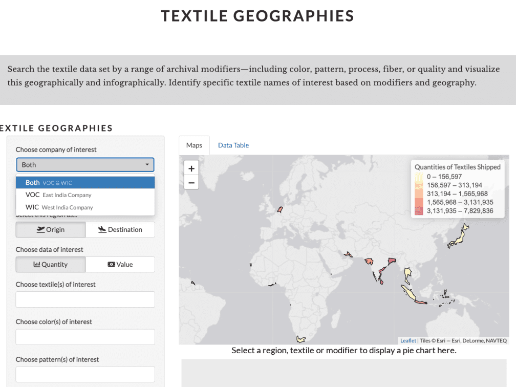 The Dutch Textile Trade Project and the Development of JHNA’s Digital ...